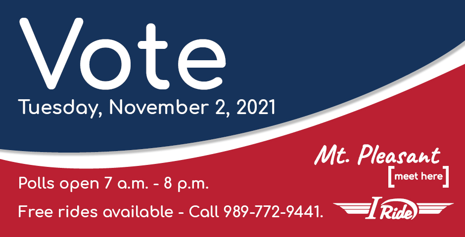 Election Day – November 2, 2021 – City of Mt.Pleasant