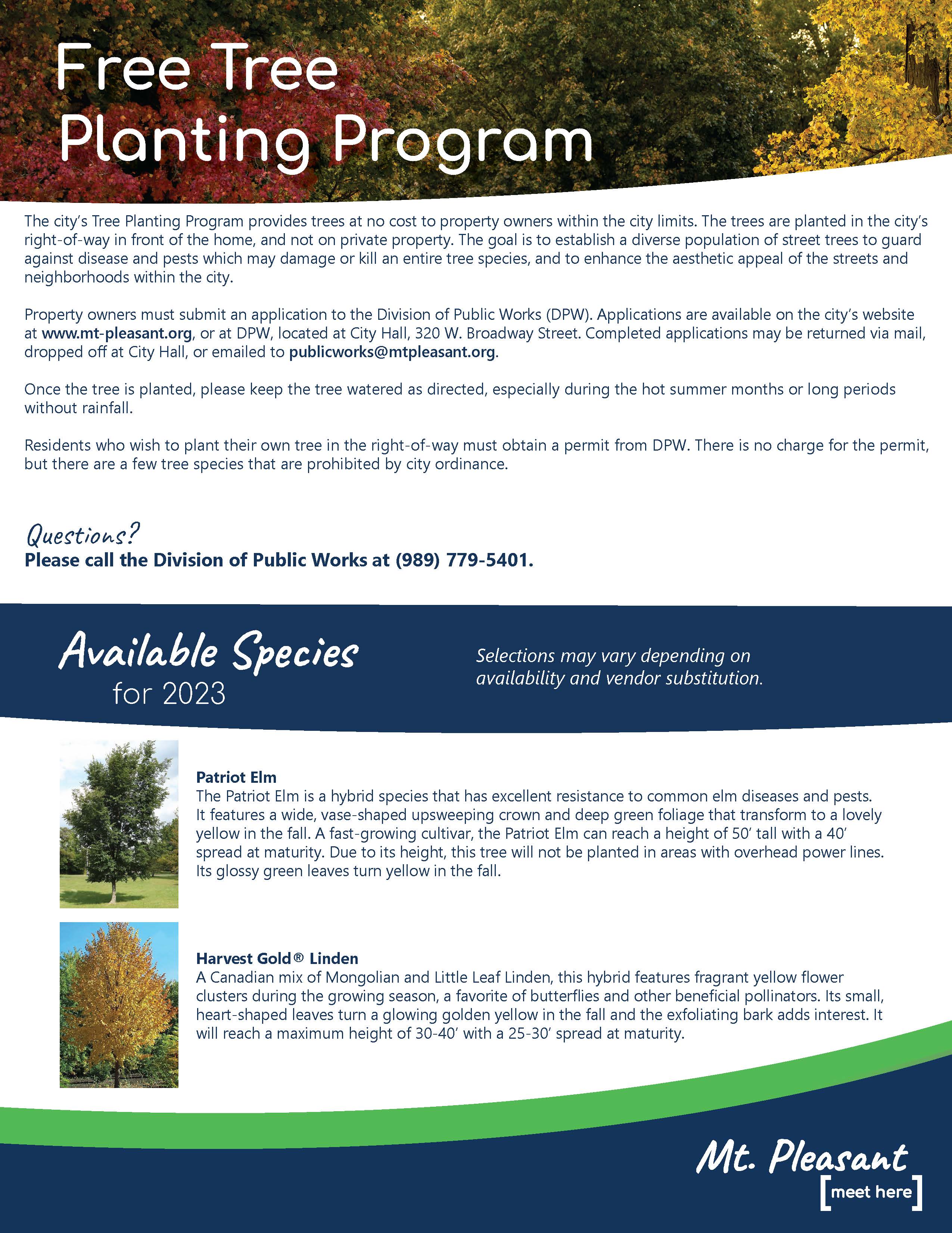 Free Tree Planting Program (UPDATE 2/28/23: There are a few trees still ...