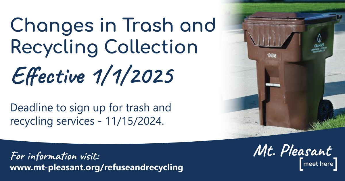 New Trash & Recycling Program FAQs – City of Mt.Pleasant